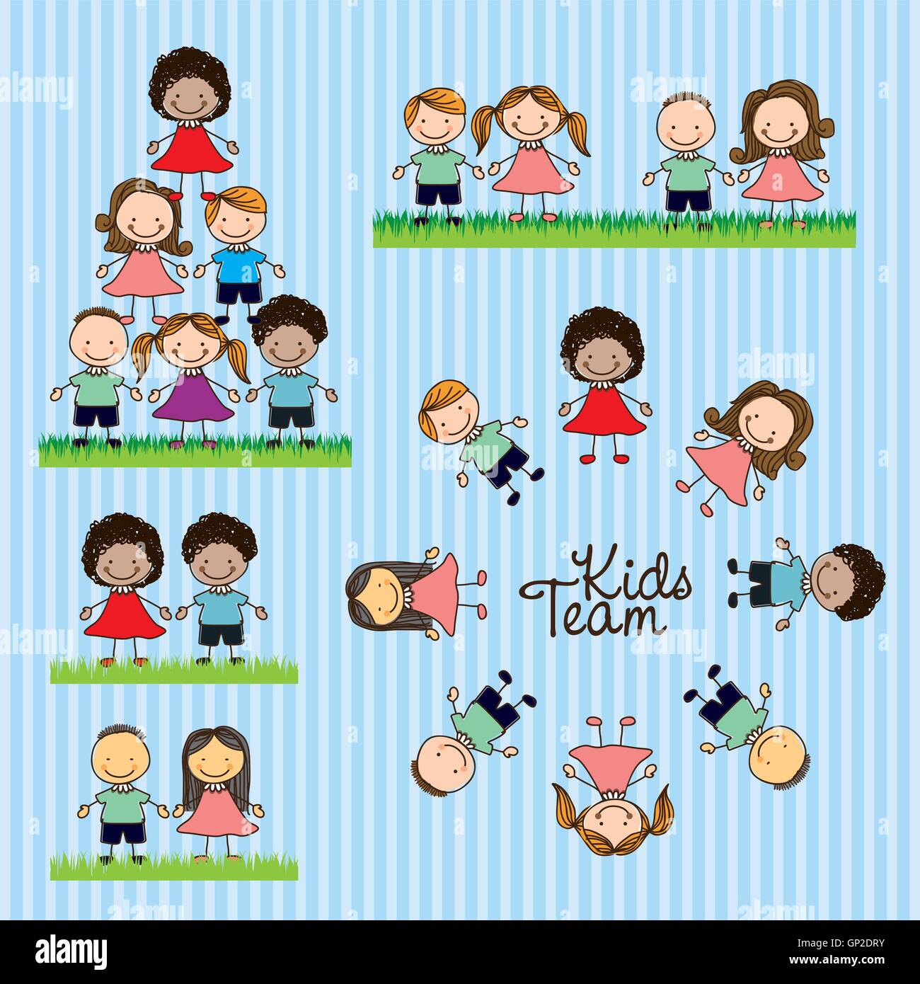 Team camaraderie Stock Vector Images - Alamy