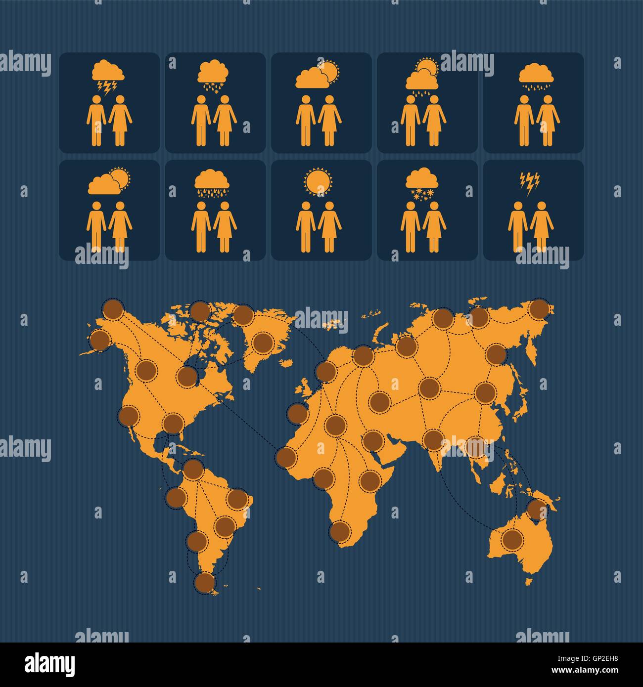 Data visualization weather hi-res stock photography and images - Alamy
