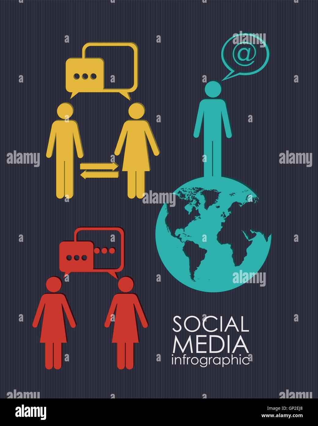 Social Media Infographic Stock Vector Image & Art - Alamy