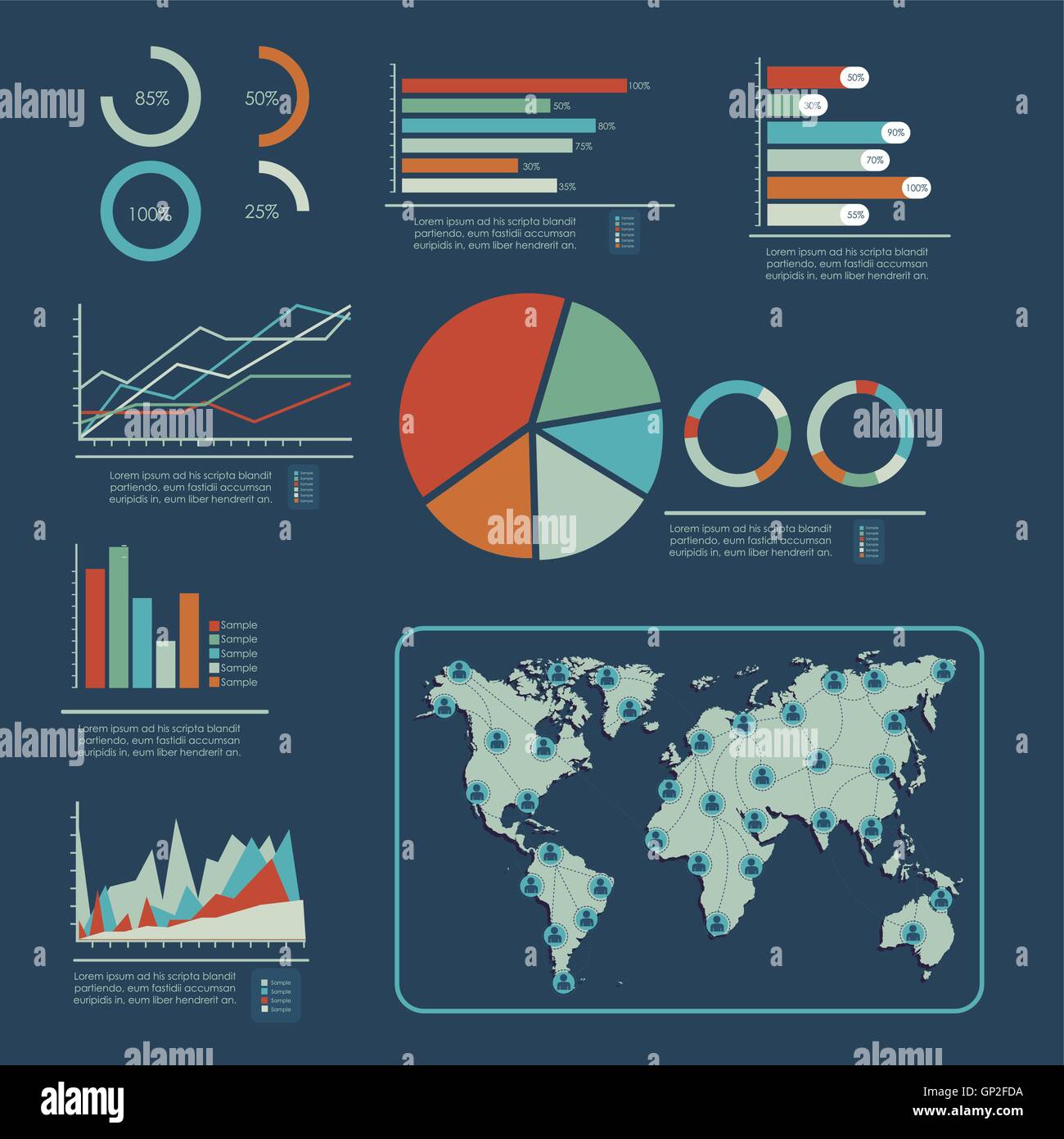 Social Media Infographic Stock Vector Image & Art - Alamy