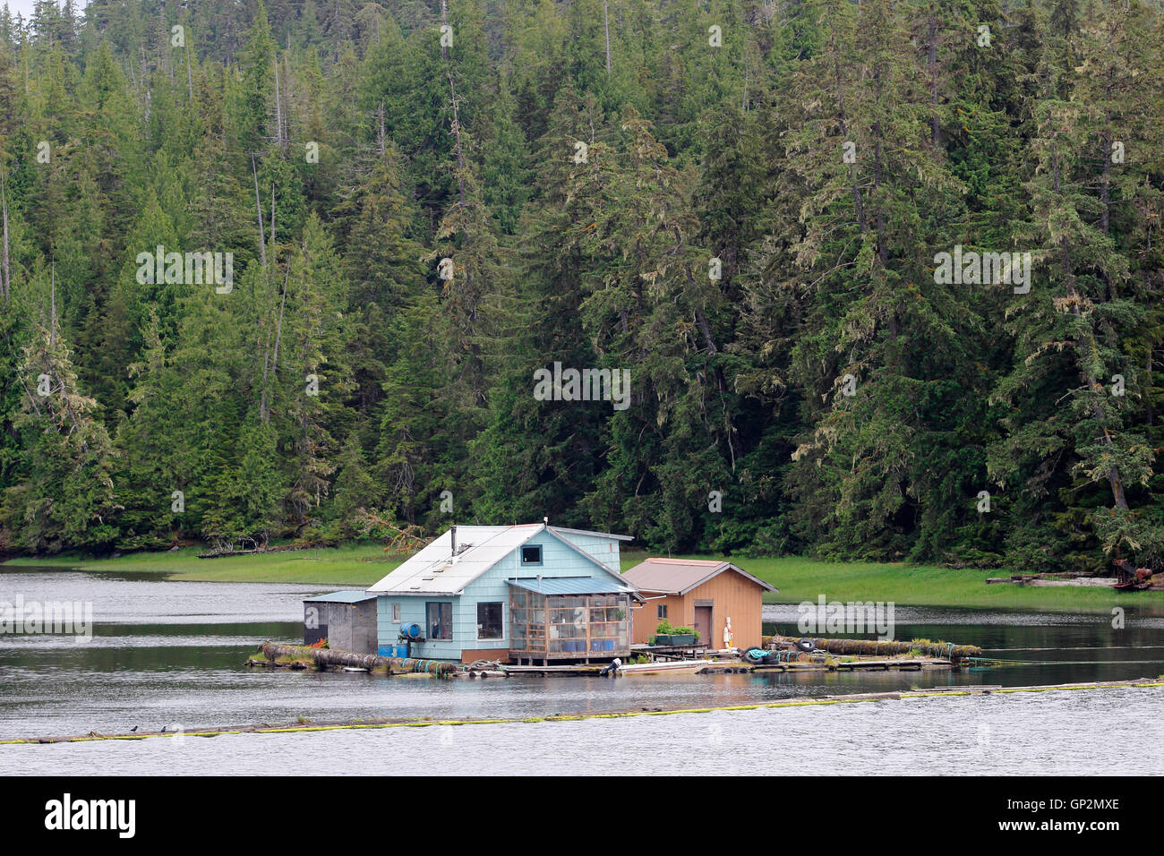 Floating fishing camp near Petersburg "Little Norway" fishing village ...