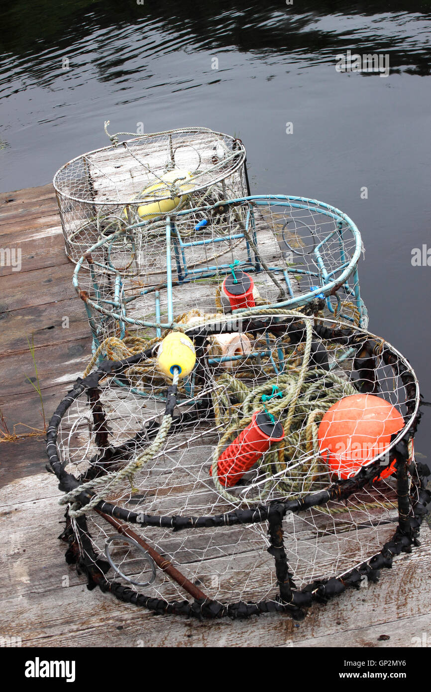 Crab pots on dock fishing Thorne Bay Prince of Wales Island Inside ...