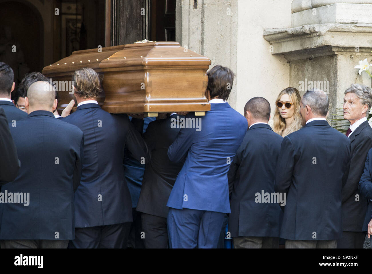 The funeral of Countess Marta Marzotto Featuring: Beatrice Borromeo ...