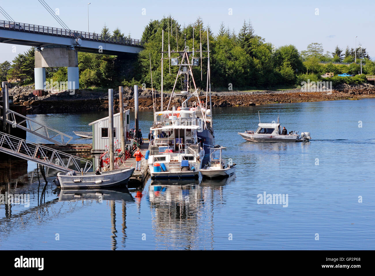 Alaska sitka boats harbor hi-res stock photography and images - Alamy