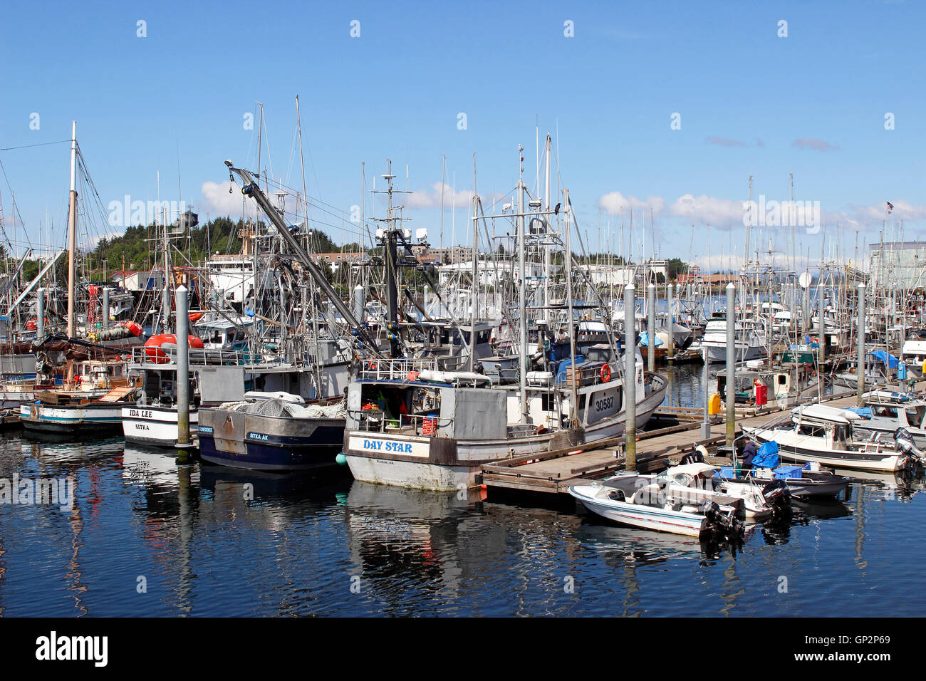 Alaska sitka boats harbor hi-res stock photography and images - Alamy