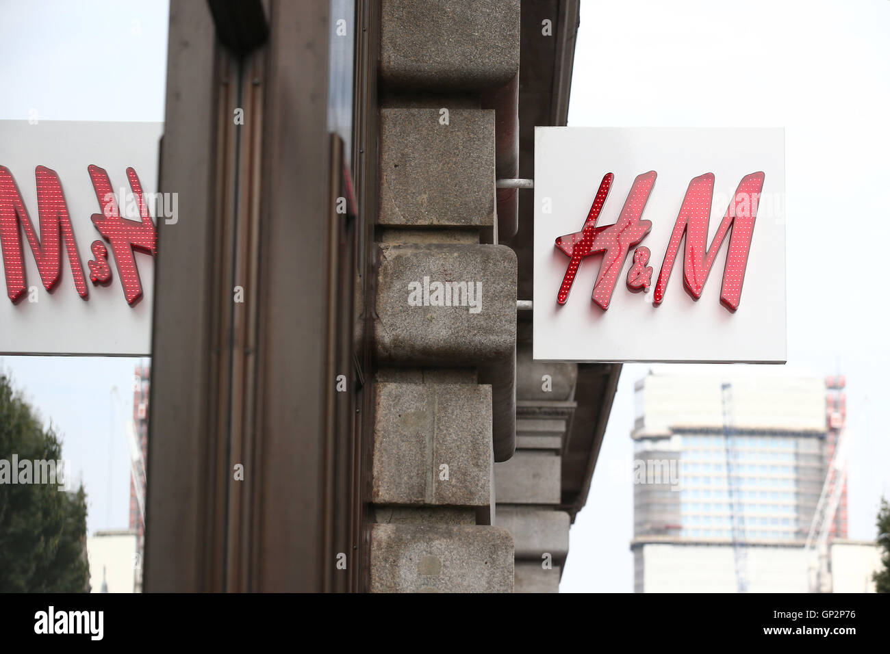 UK, London : H&M is pictured on Oxford Street in Central London on 20 ...
