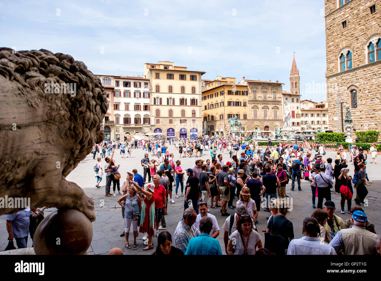 Signoria square in Florence Stock Photo - Alamy
