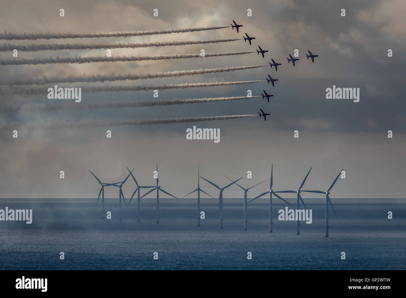 Red arrows over sea hi-res stock photography and images - Alamy