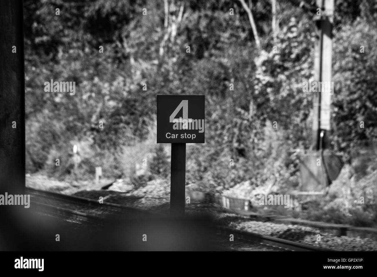 Train driver information Black and White Stock Photos & Images - Alamy