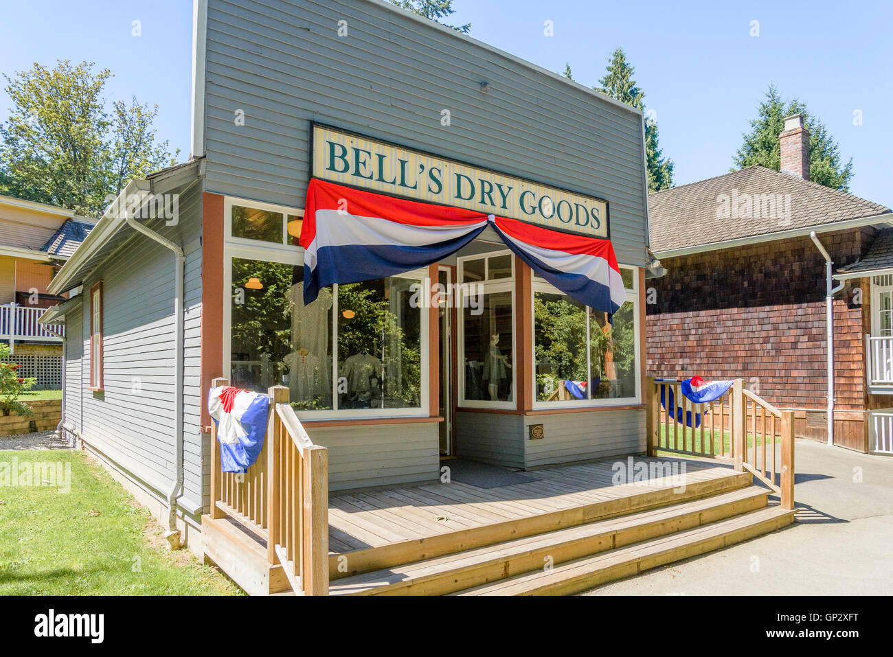 Burnaby village museum dry goods store heritage storefront hi-res stock ...