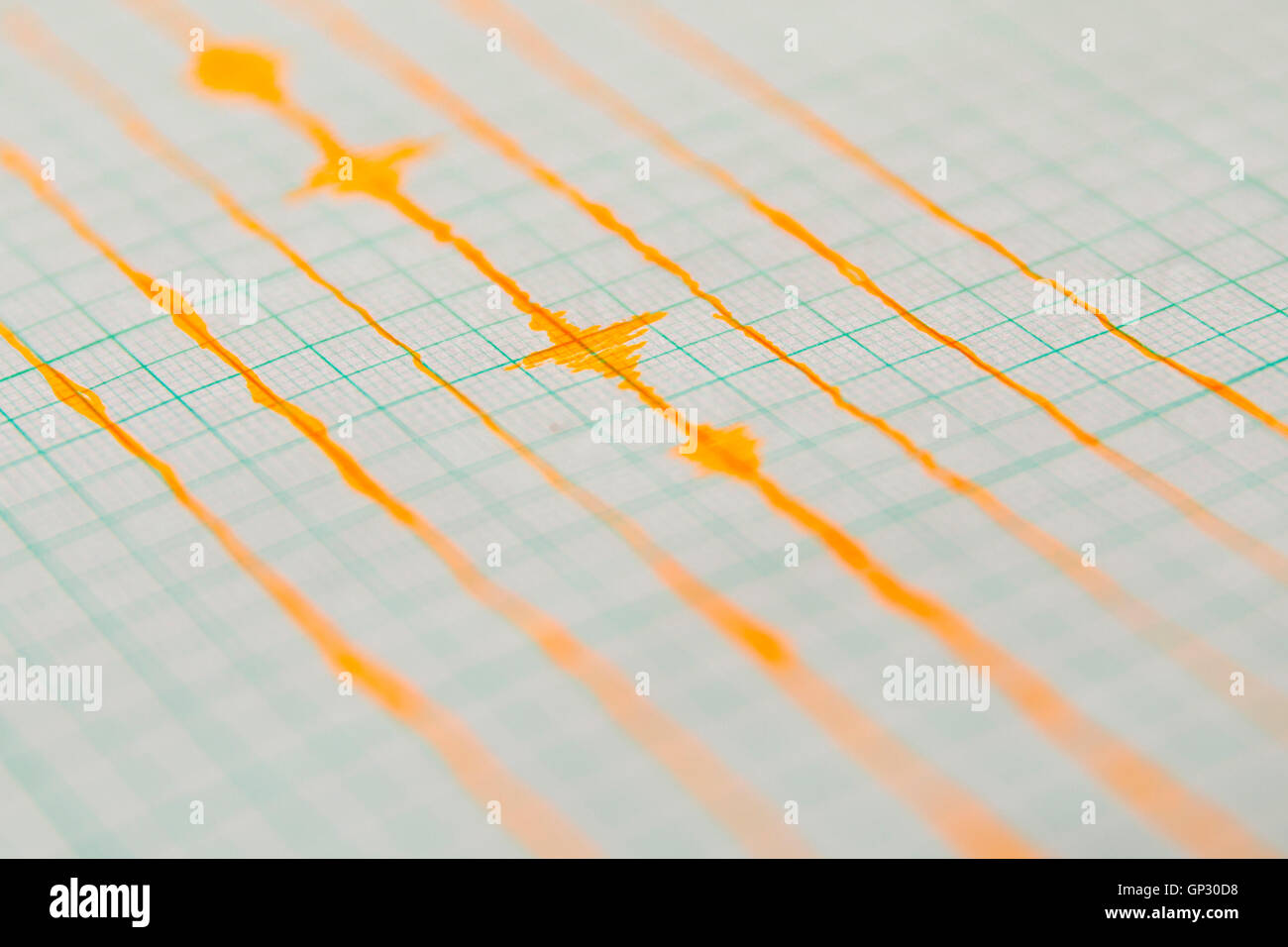 Seismological device for measuring earthquakes. Seismological activity ...