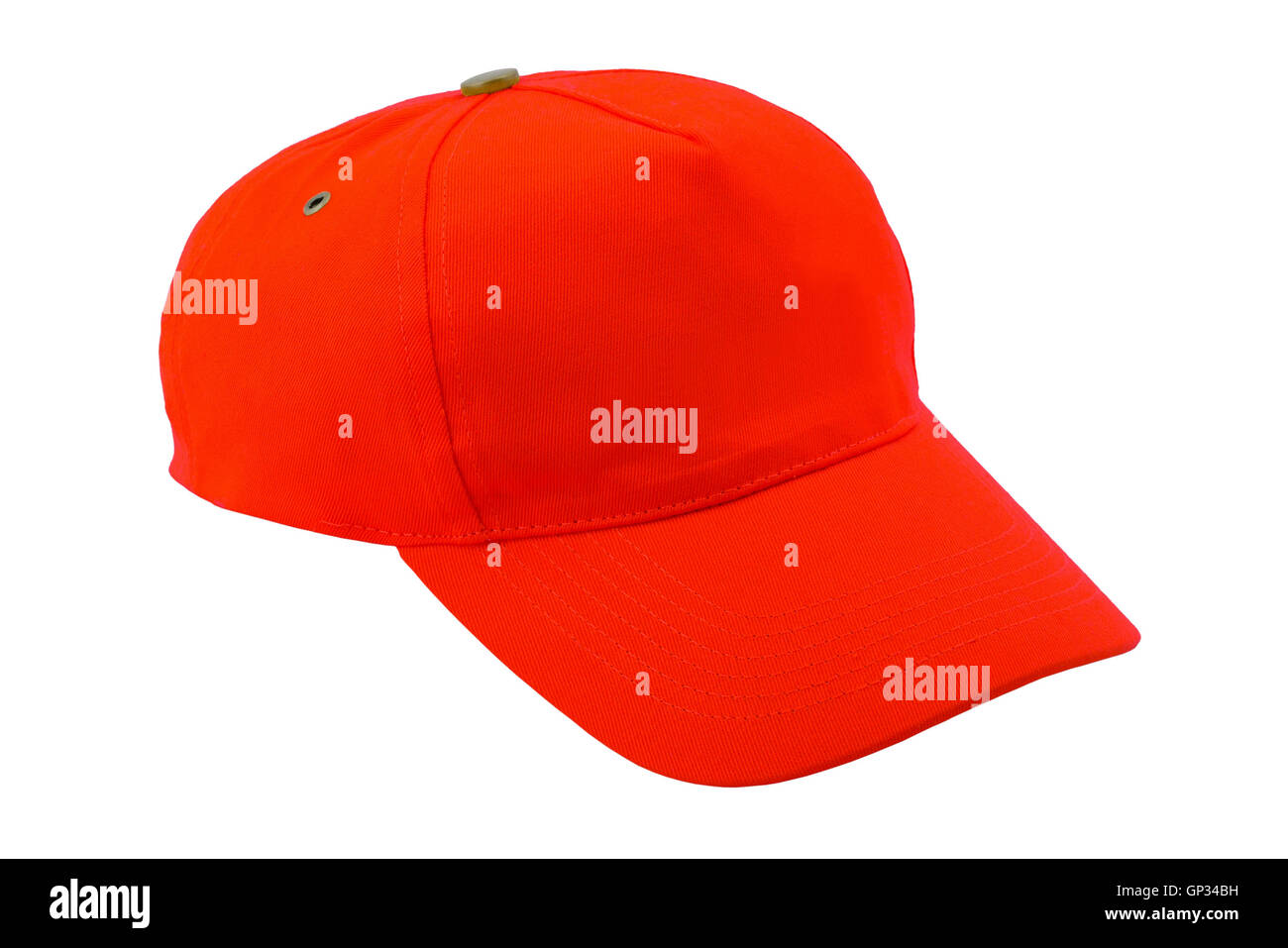 Red baseball cap isolated on white background Stock Photo - Alamy