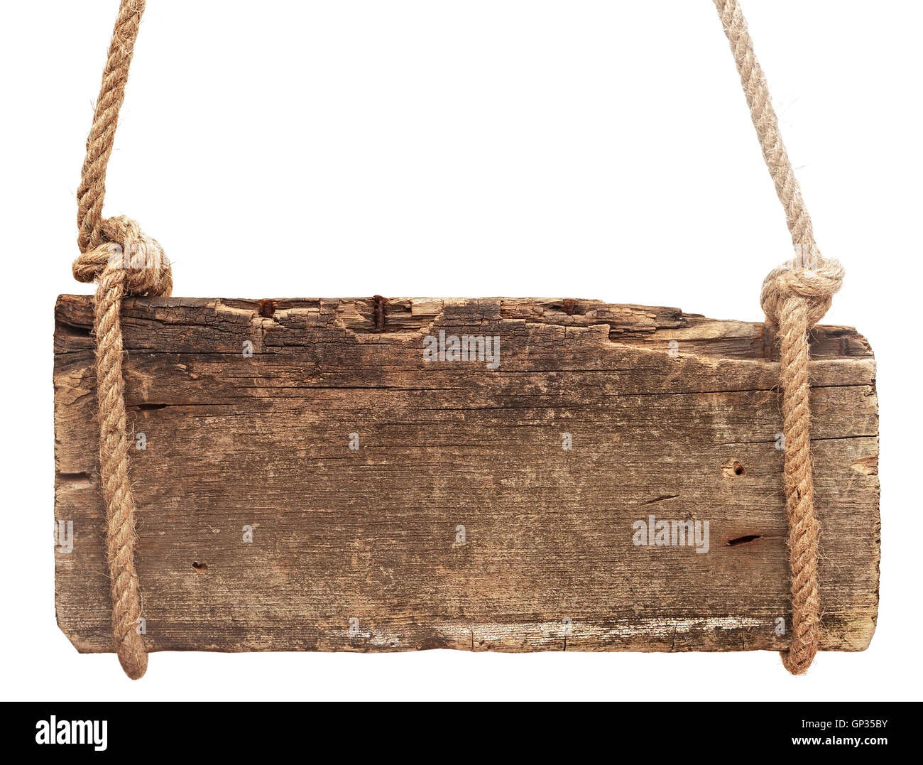 Information old board on the isolated white background Stock Photo - Alamy