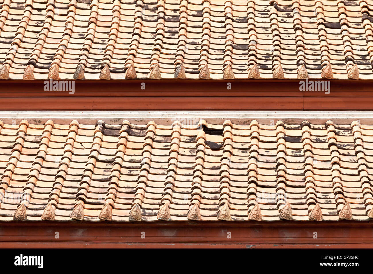 Modern tiles roof Stock Photo - Alamy