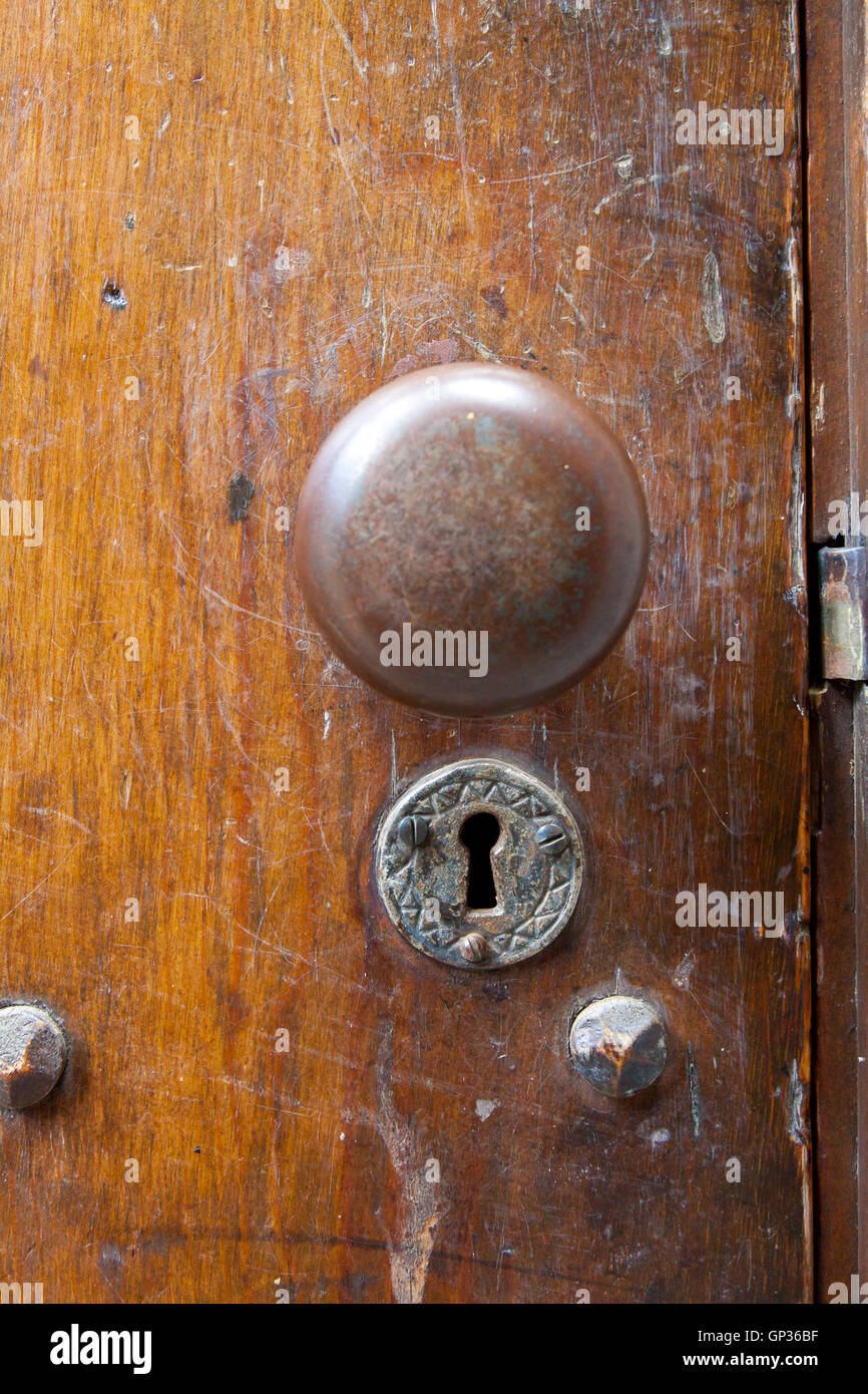 Old Door Handle Stock Photo - Alamy