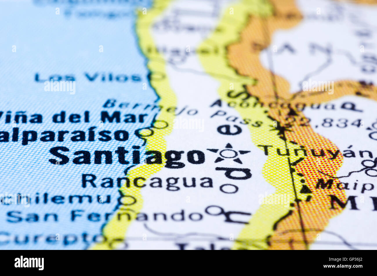 Map chile hi-res stock photography and images - Alamy