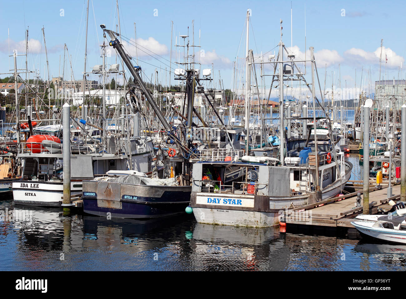 Alaska sitka boats harbor hi-res stock photography and images - Alamy