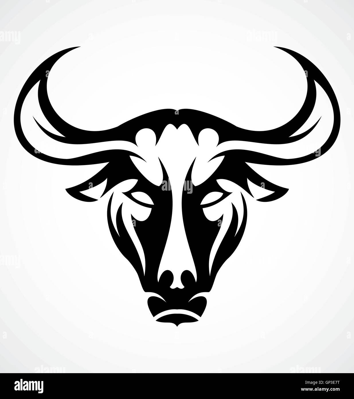 Cow Head Tribal Stock Vector Image & Art - Alamy