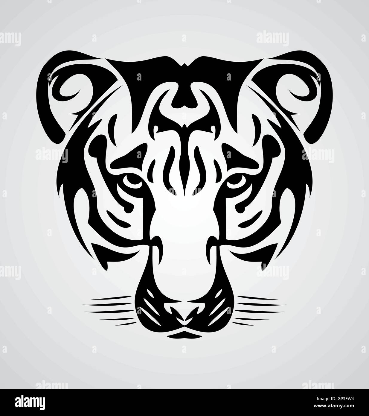 Tiger face drawing Stock Vector Images - Alamy