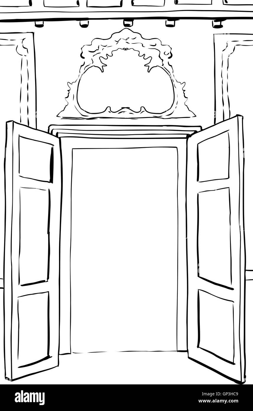 Rococo architecture sketch hi-res stock photography and images - Alamy