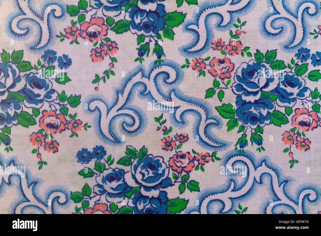 Vintage pattern textile in detail as background Stock Photo - Alamy
