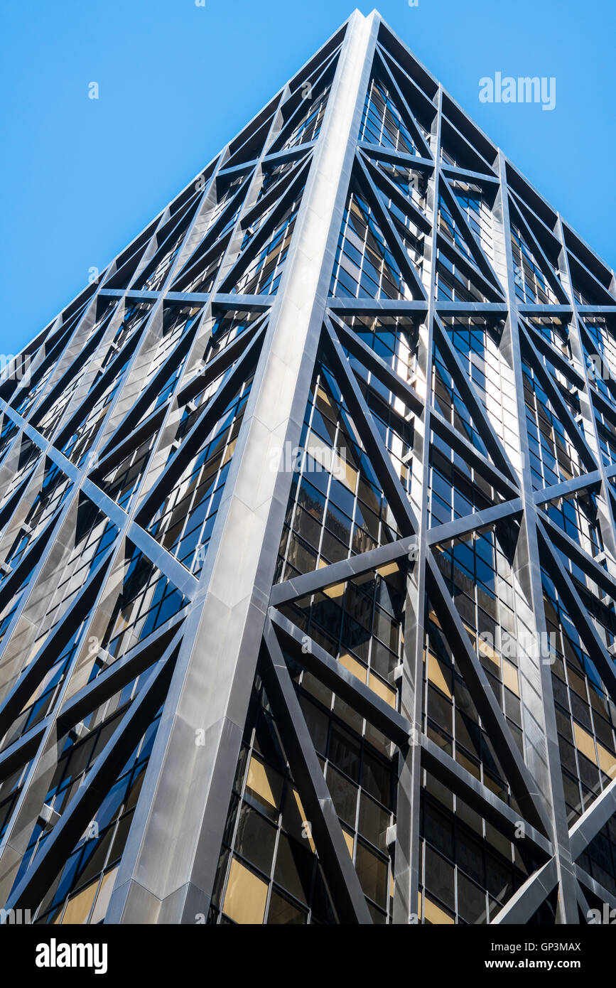 Office Building in San Francisco with X shaped exterior supports Stock ...