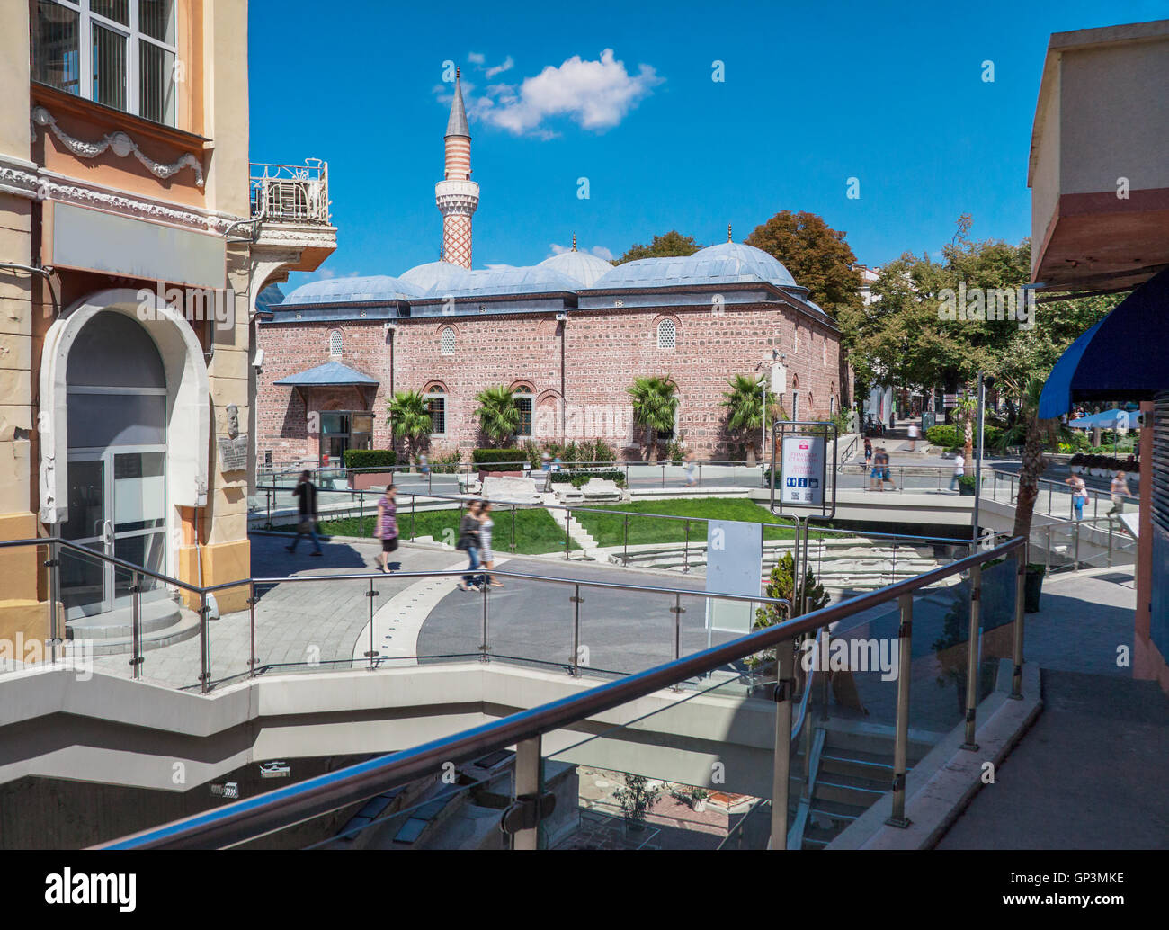 Dzhumaya, Djumaya Mosque or Cuma Camii in turkish, downtown Plovdiv ...