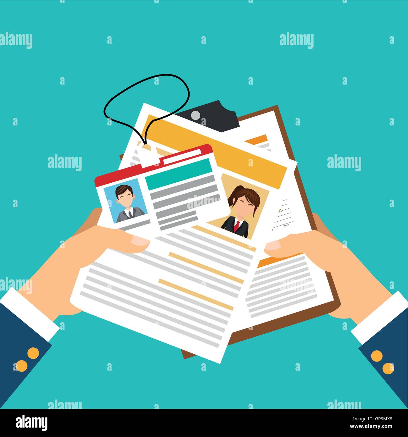human resources employee design Stock Vector Image & Art - Alamy