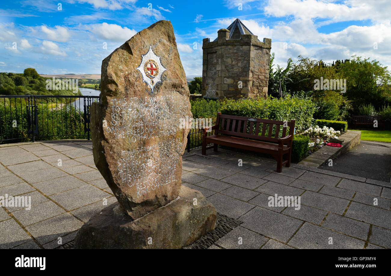 Coldstream Guards Monument in Henderson Park, Coldstream, Scottish ...