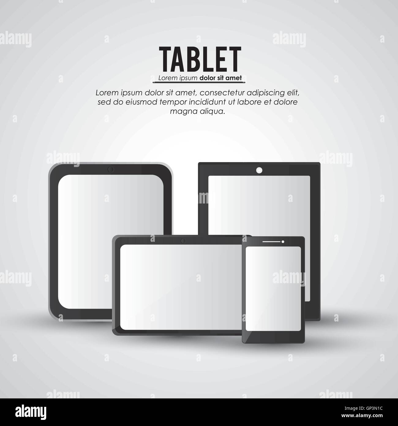 tablet device technology design Stock Vector Image & Art - Alamy