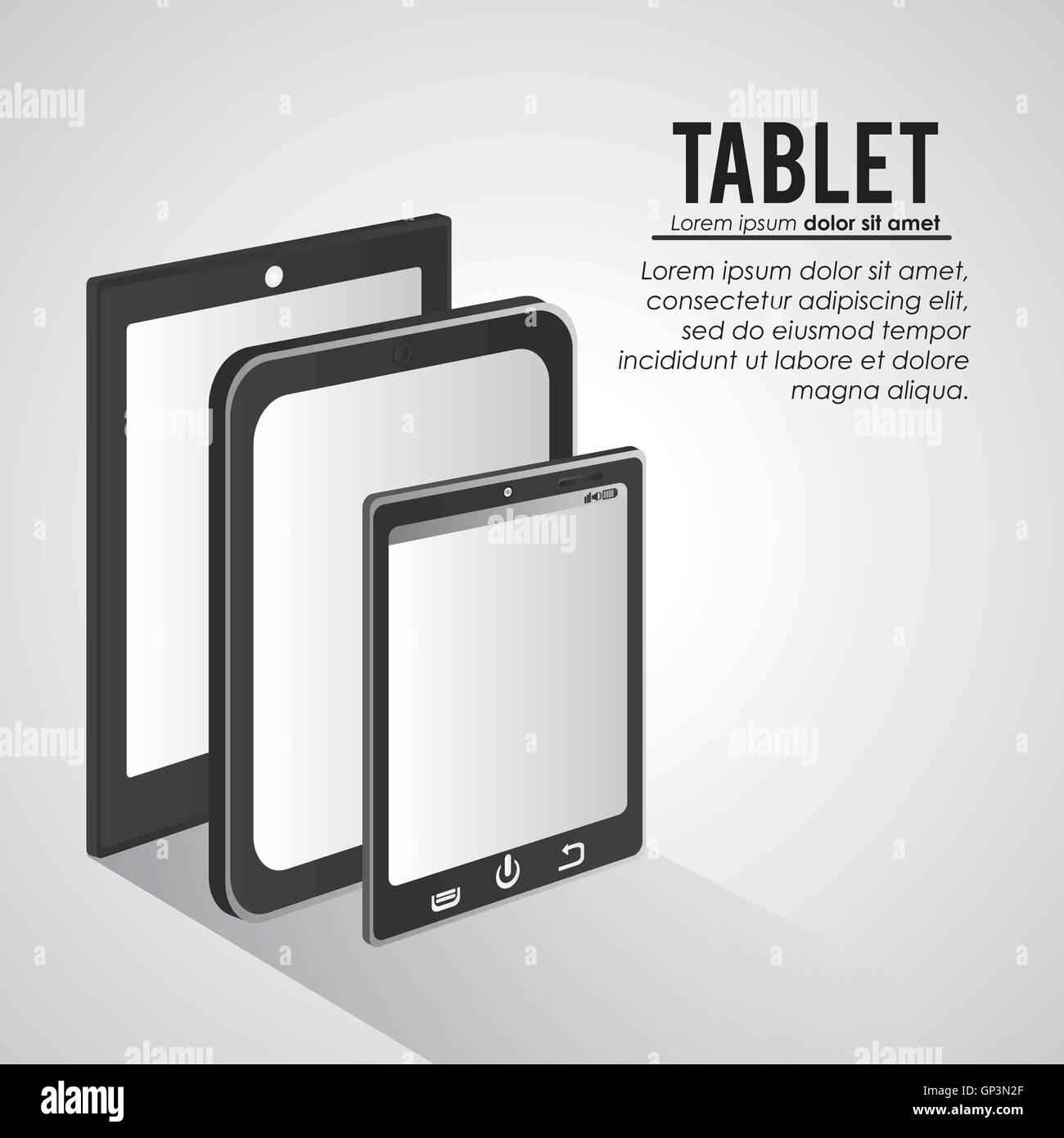 tablet device technology design Stock Vector Image & Art - Alamy