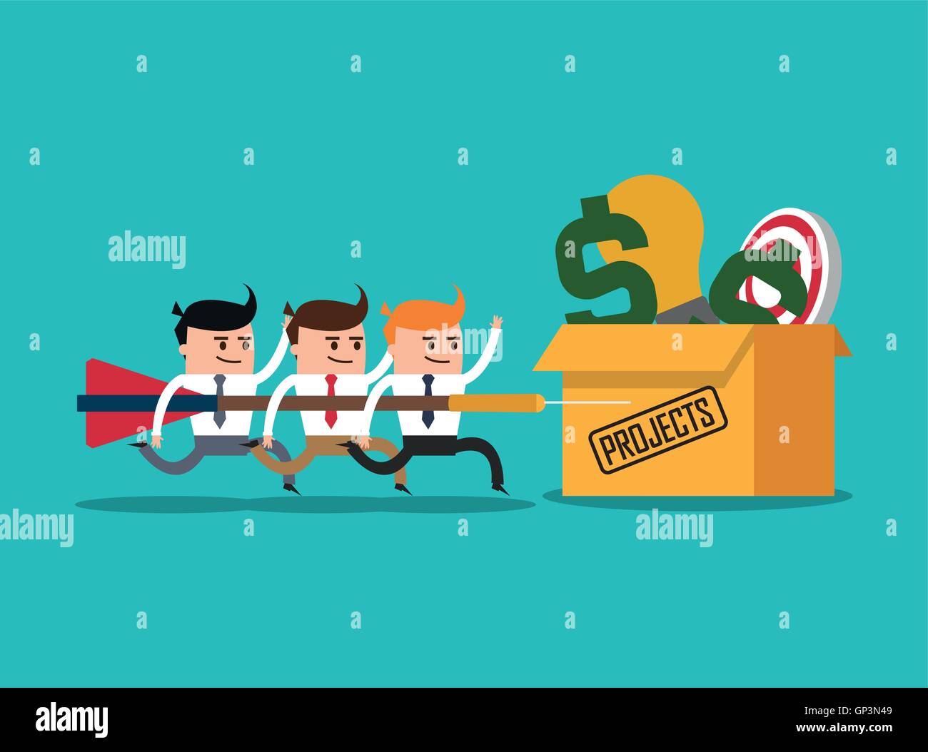 businesman cartoon project design Stock Vector Image & Art - Alamy