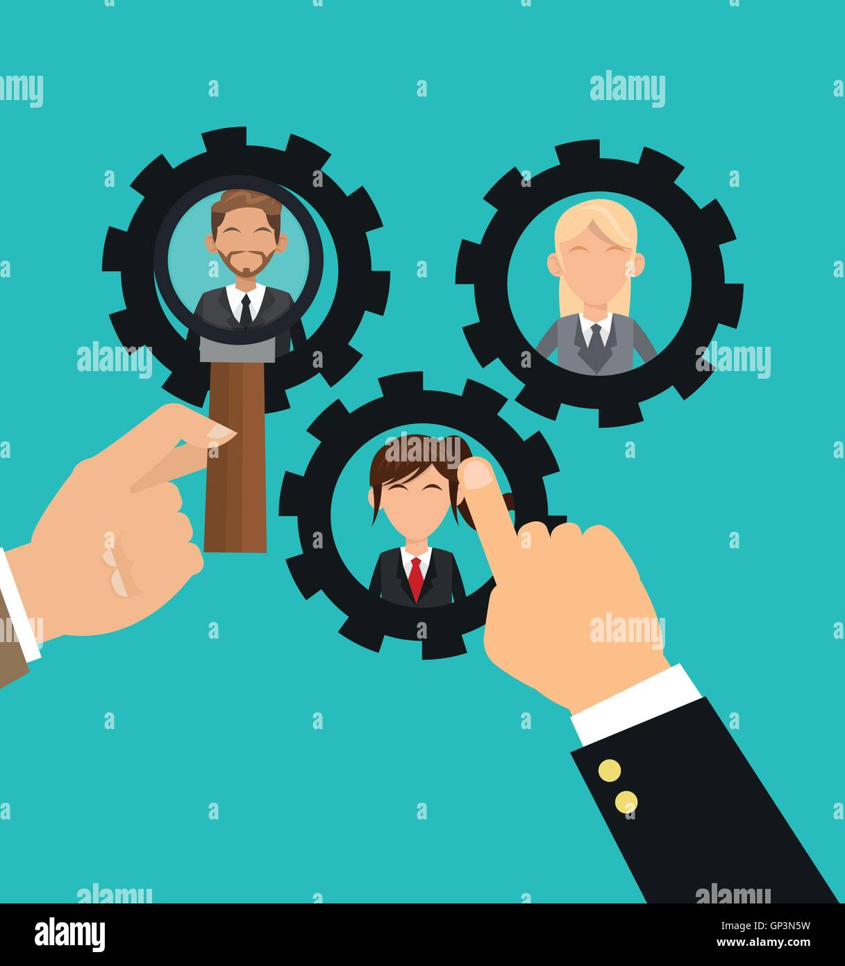 human resources employee design Stock Vector Image & Art - Alamy