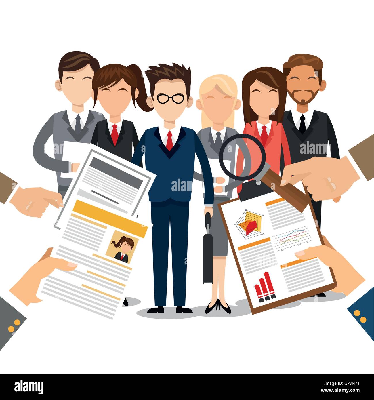 human resources employee design Stock Vector Image & Art - Alamy
