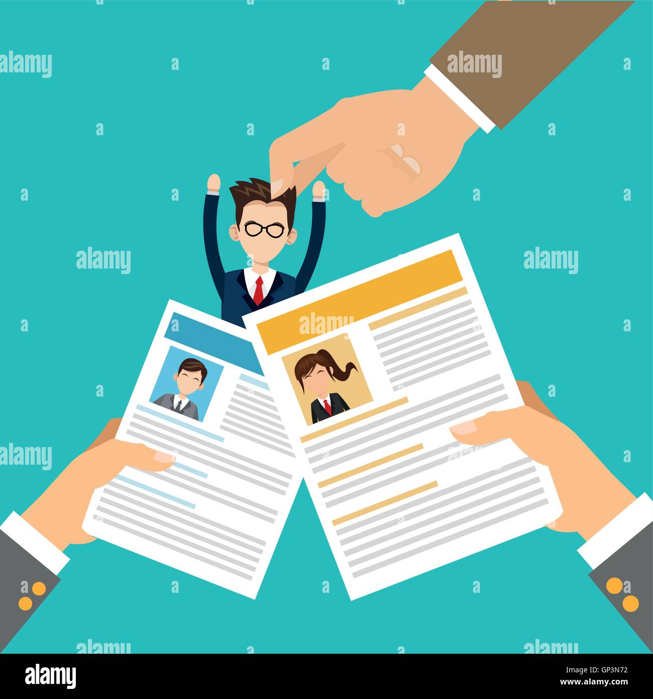 human resources employee design Stock Vector Image & Art - Alamy