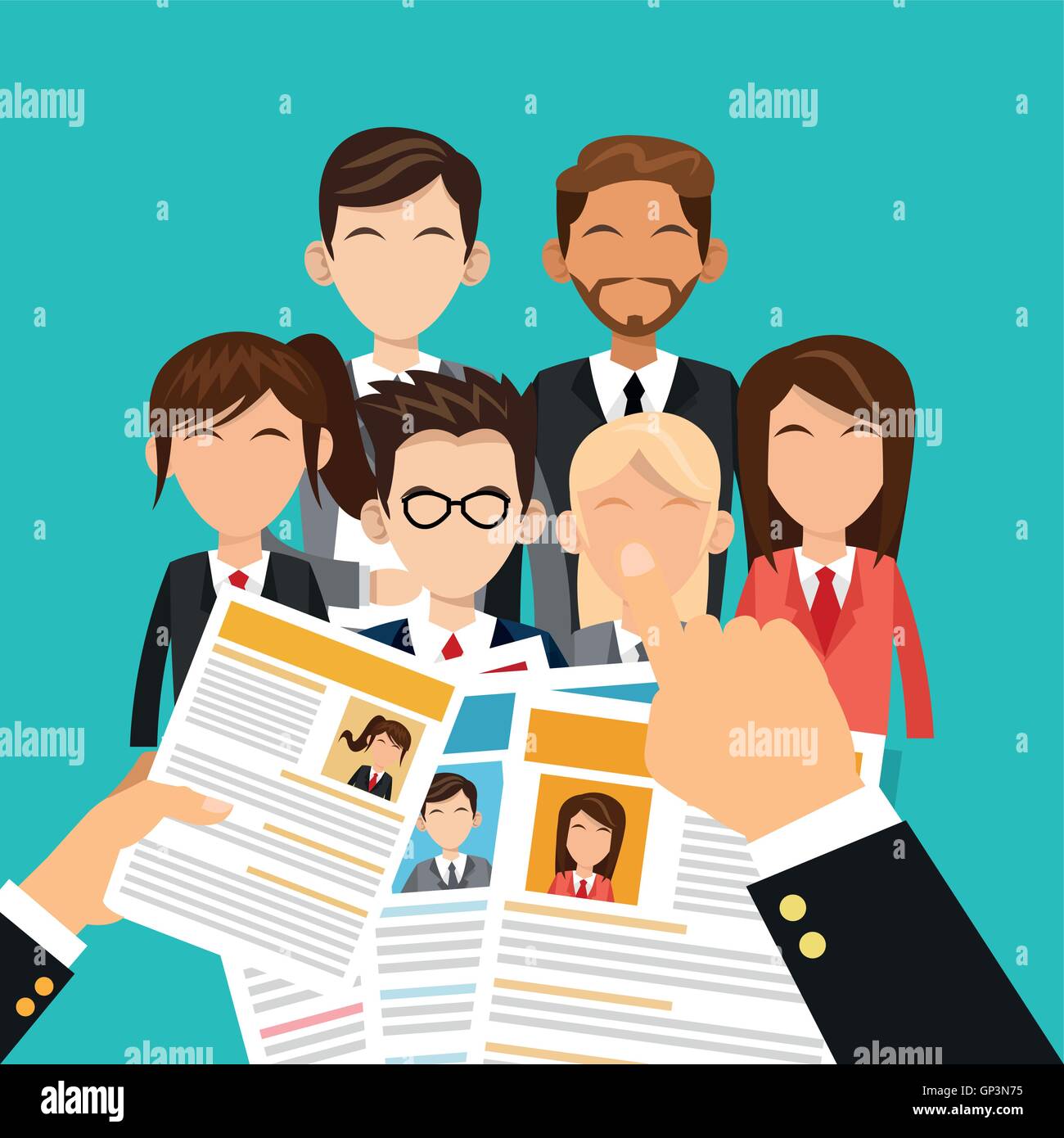 human resources employee design Stock Vector Image & Art - Alamy