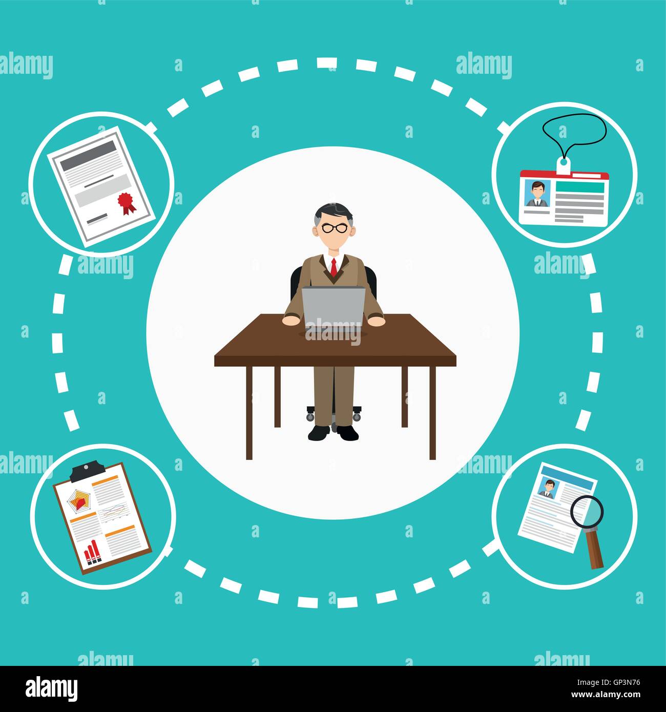 human resources employee design Stock Vector Image & Art - Alamy