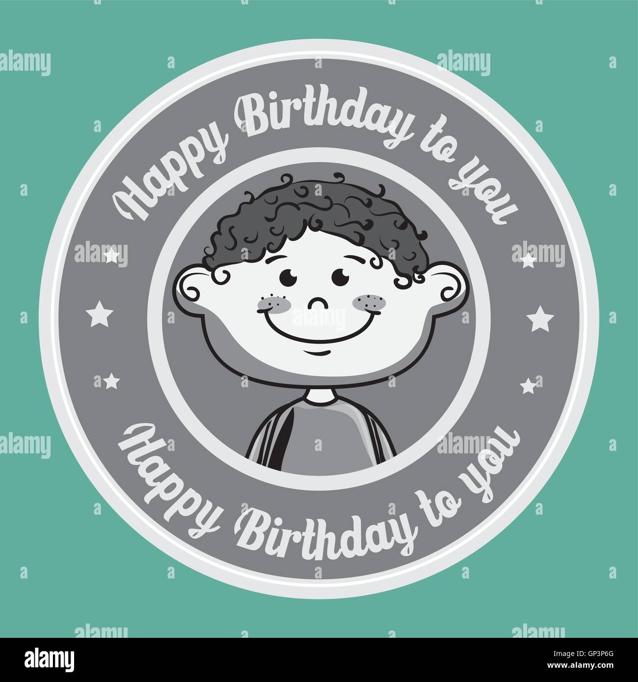 boy cartoon happy birthday Stock Vector Image & Art - Alamy