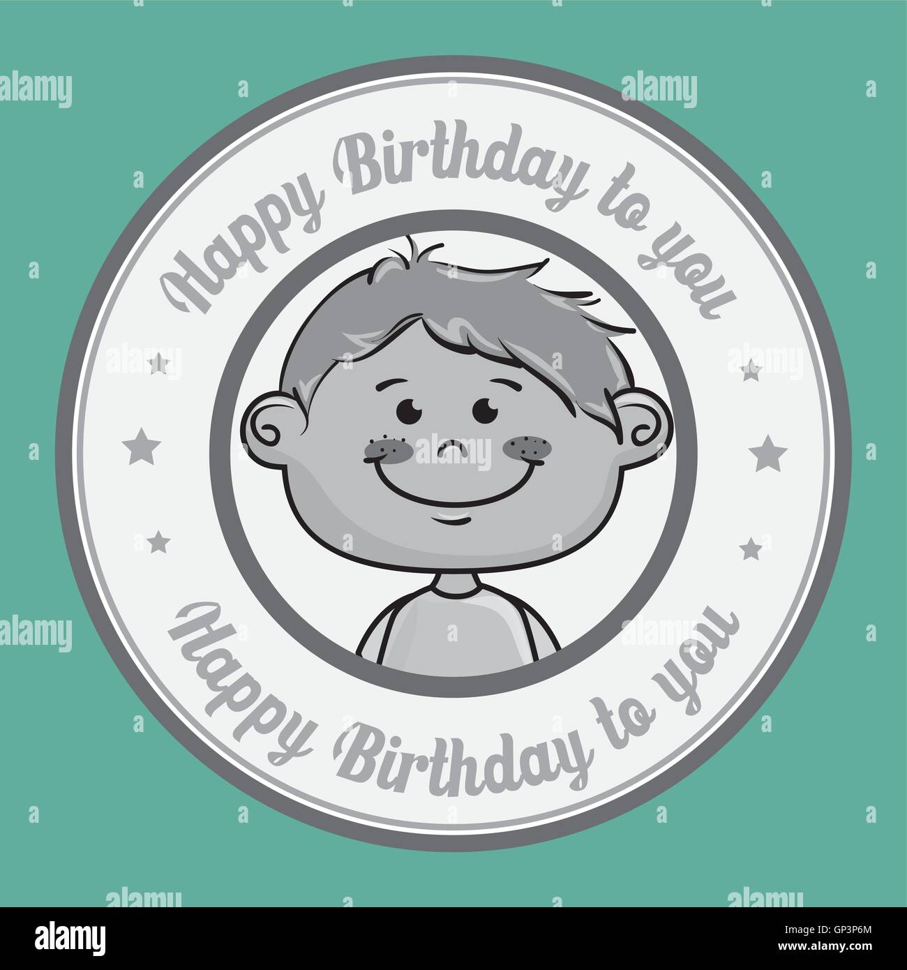 boy cartoon happy birthday Stock Vector Image & Art - Alamy