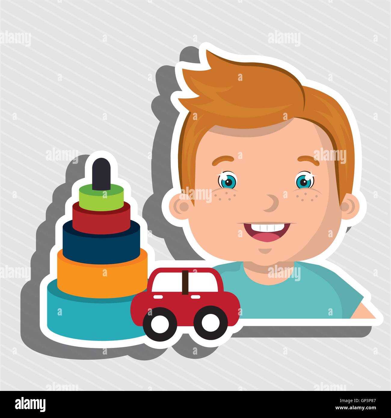 Cartoon people and funny toy collection Stock Vector Images - Alamy