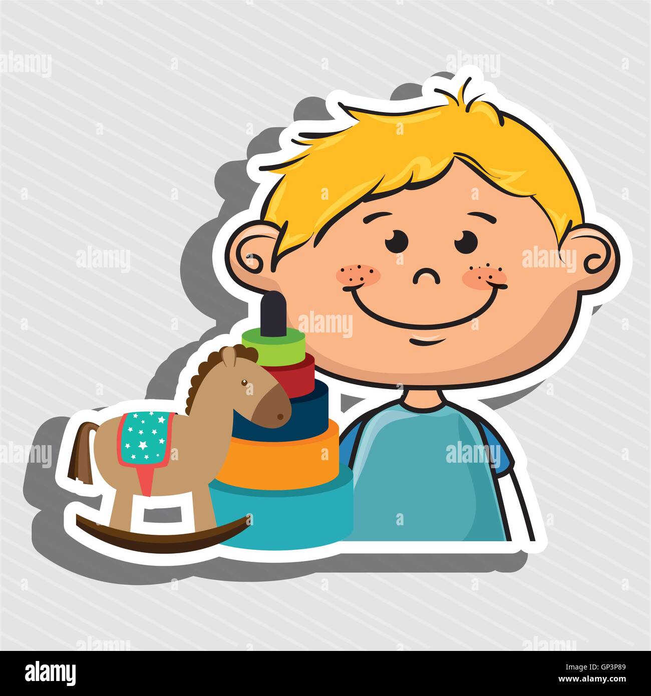 boy toys happy cartoon Stock Vector Image & Art - Alamy