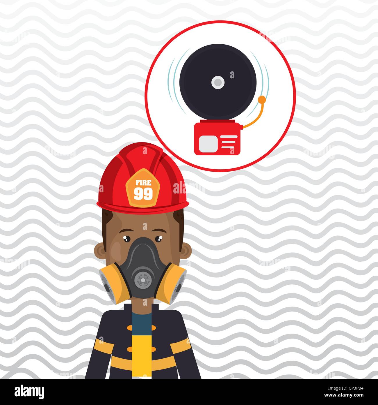 man fire alarm Stock Vector Image & Art - Alamy