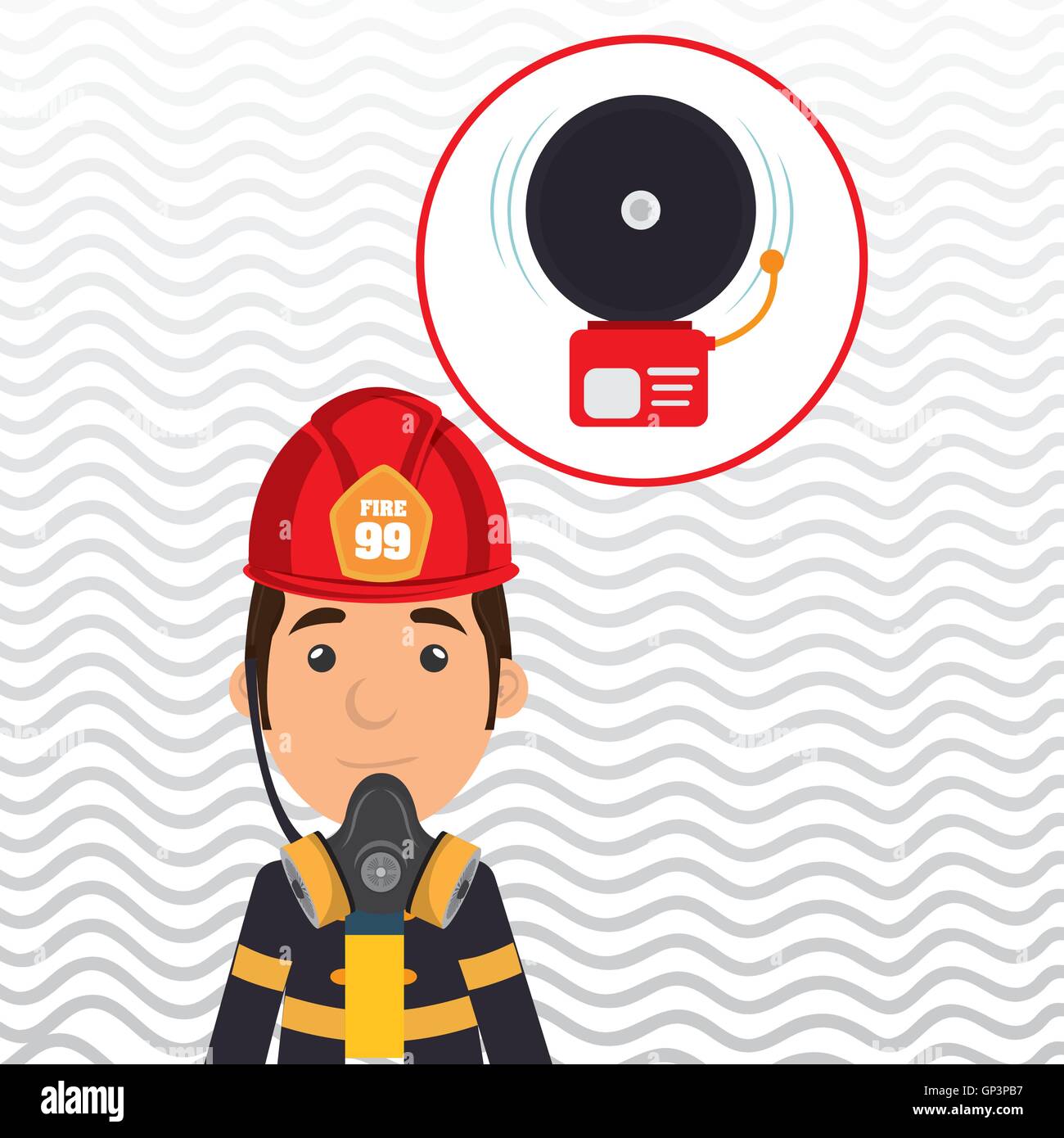 man fire alarm Stock Vector Image & Art - Alamy