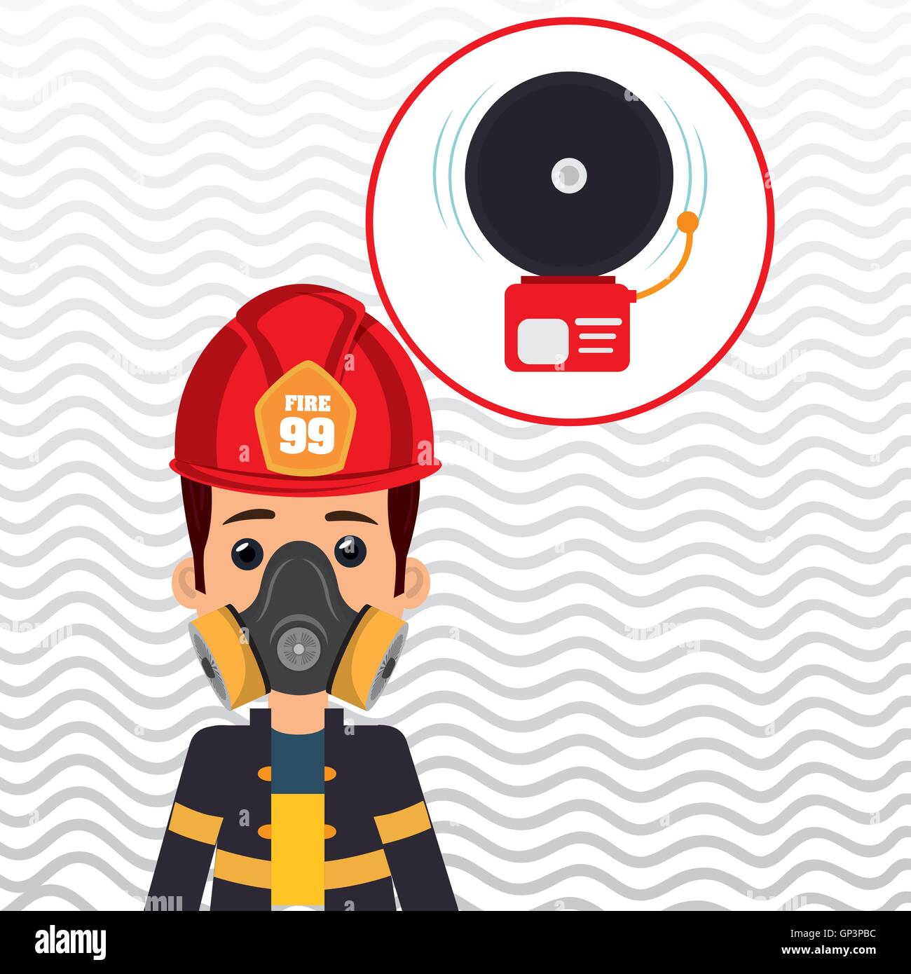 man fire alarm Stock Vector Image & Art - Alamy