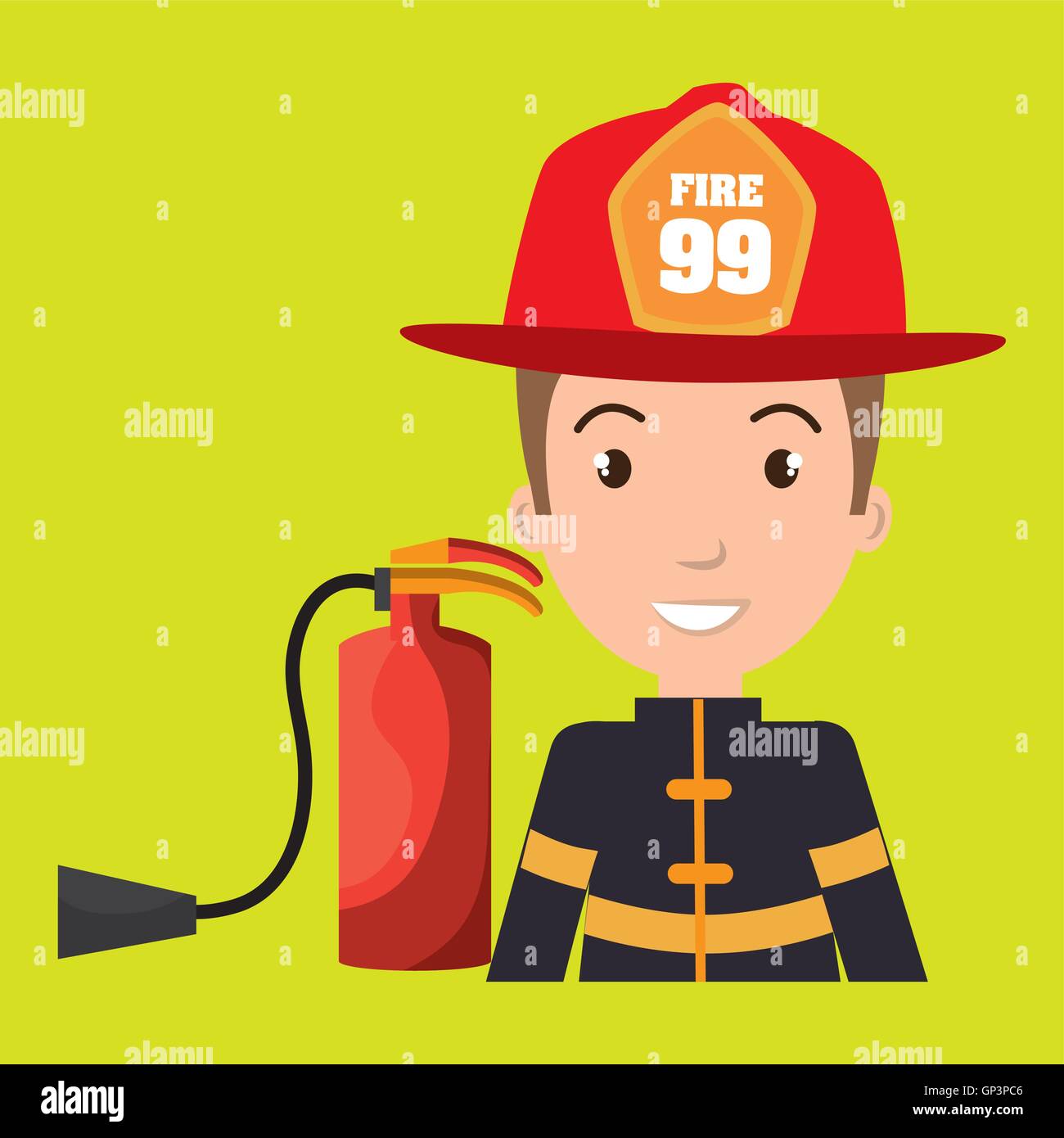 firefighter extinguisher protective Stock Vector Image & Art - Alamy