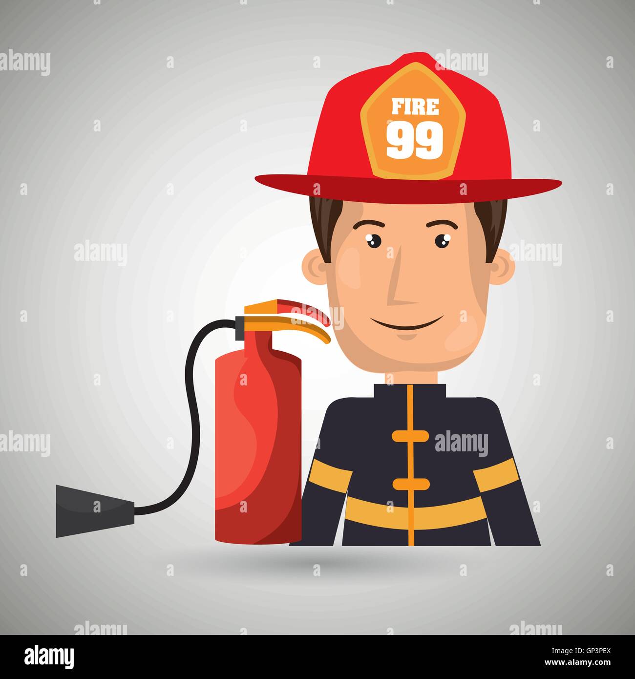 firefighter extinguisher protective Stock Vector Image & Art - Alamy