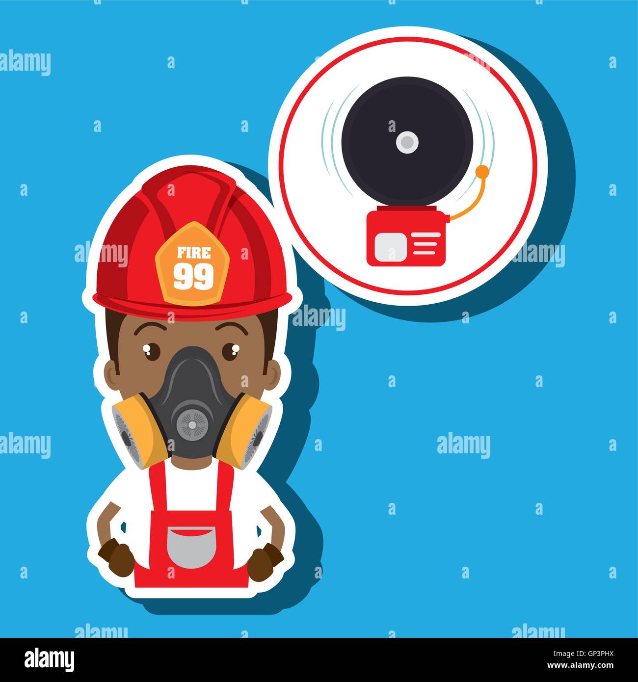 Fire alarm technician Stock Vector Images - Alamy