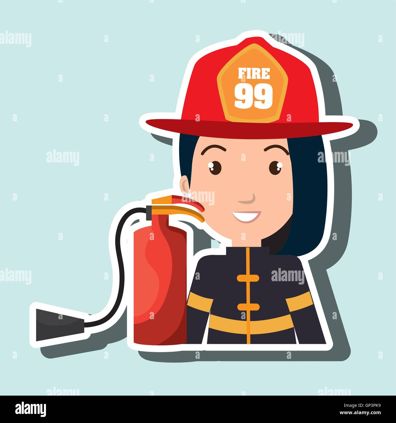 firefighter extinguisher protective Stock Vector Image & Art - Alamy
