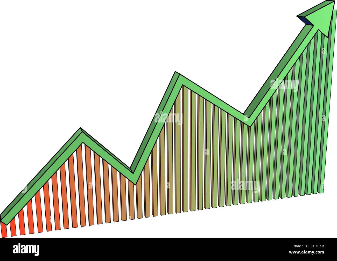 Vector growing graph icon Stock Vector Image & Art - Alamy