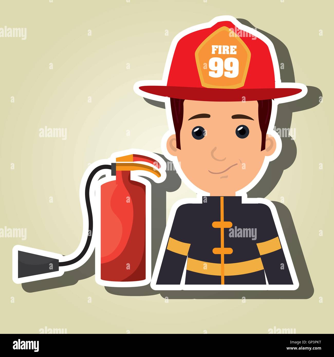 firefighter extinguisher protective Stock Vector Image & Art - Alamy